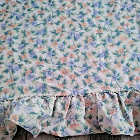 Dan River | Bedding | Vtg Full Flat Sheet W Ruffled Edge Cottage ...